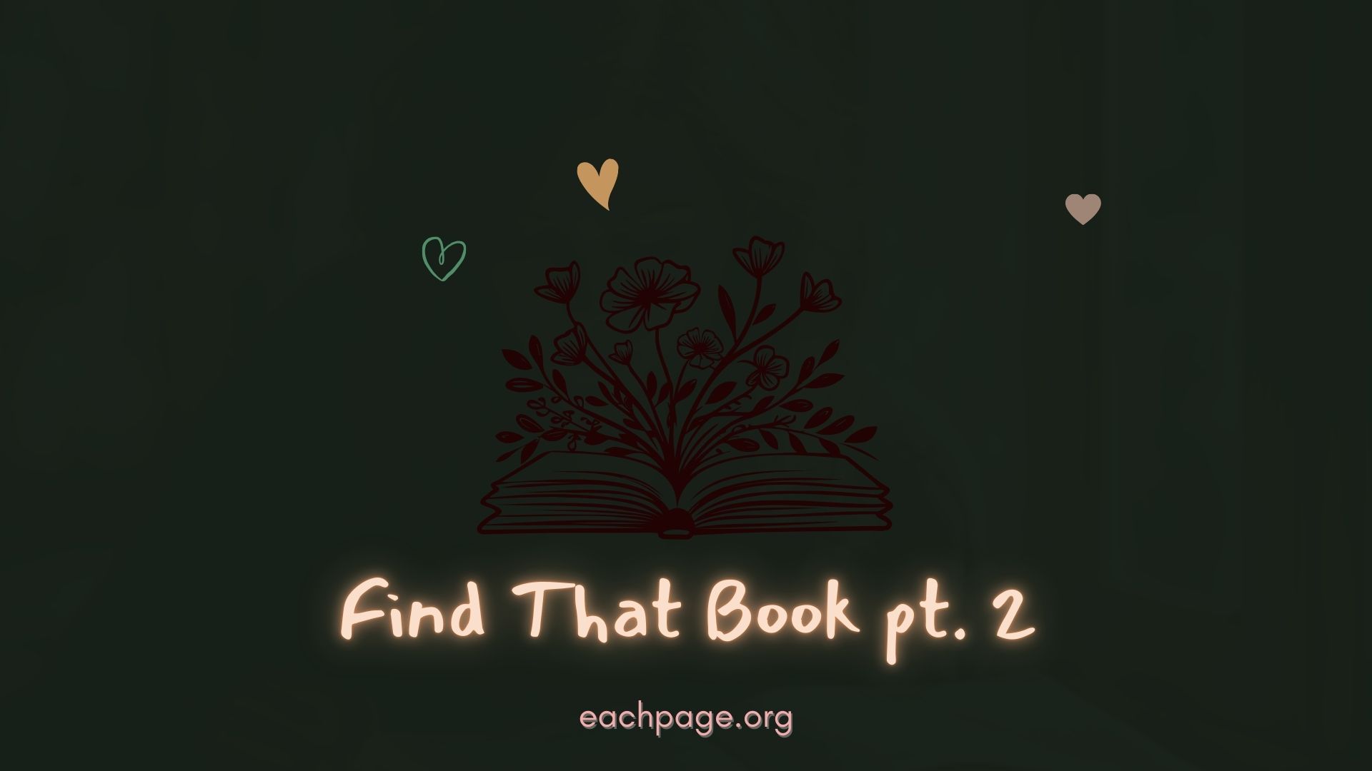 Find That Book pt. 2 – EachPage